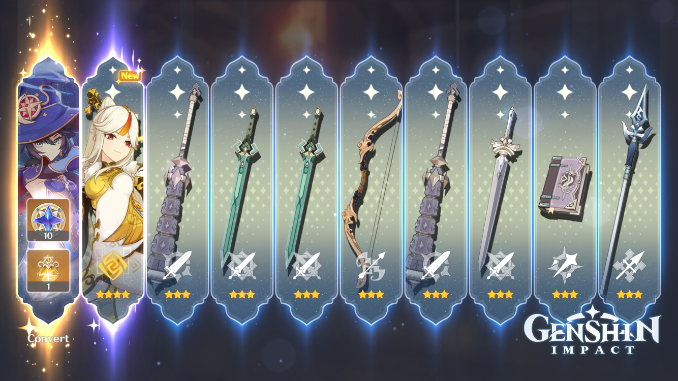 I finally finished the starter noelle banner at ar 44 Genshin Impact ...