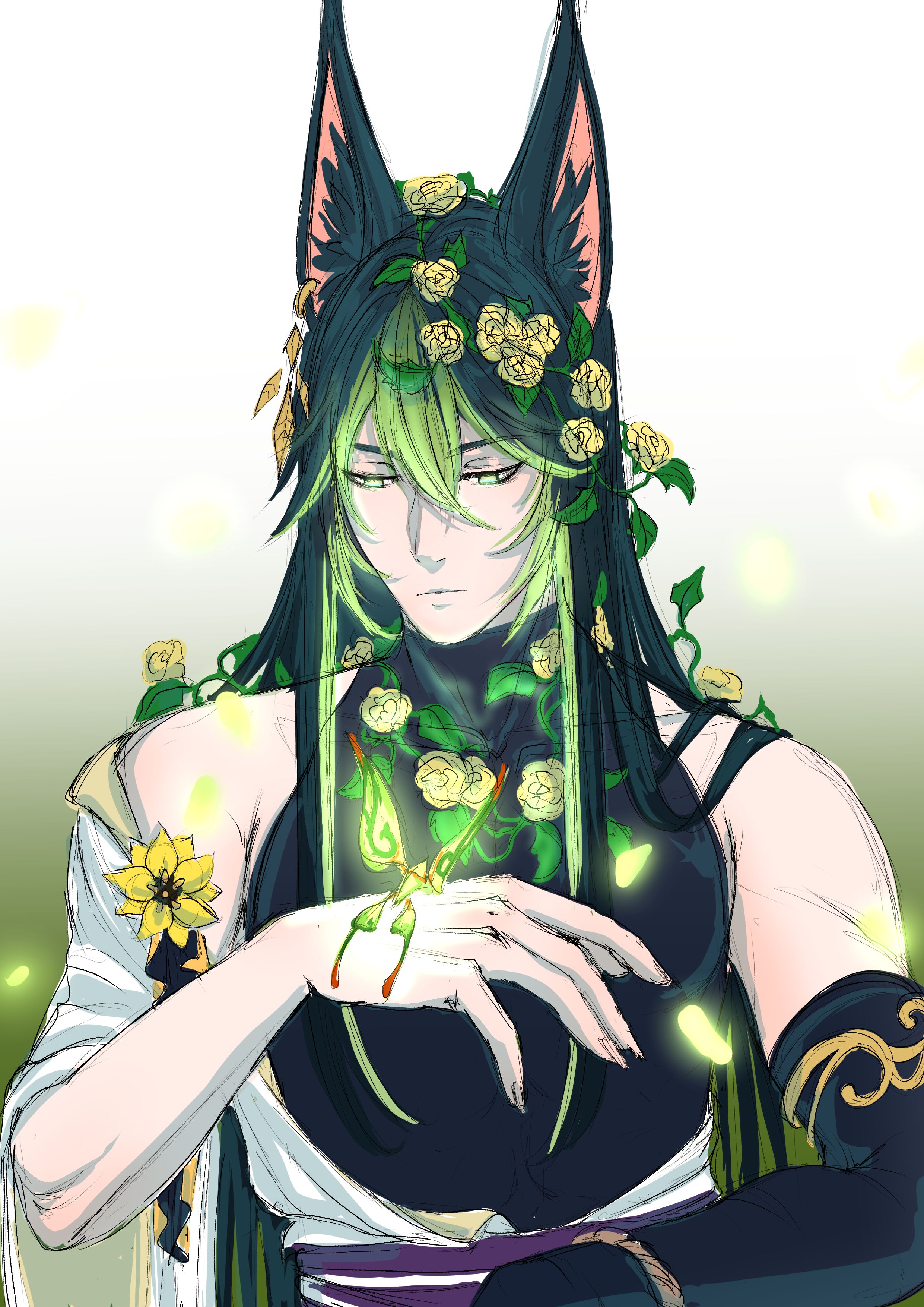 older Tighnari with long hair wip Genshin Impact | HoYoLAB