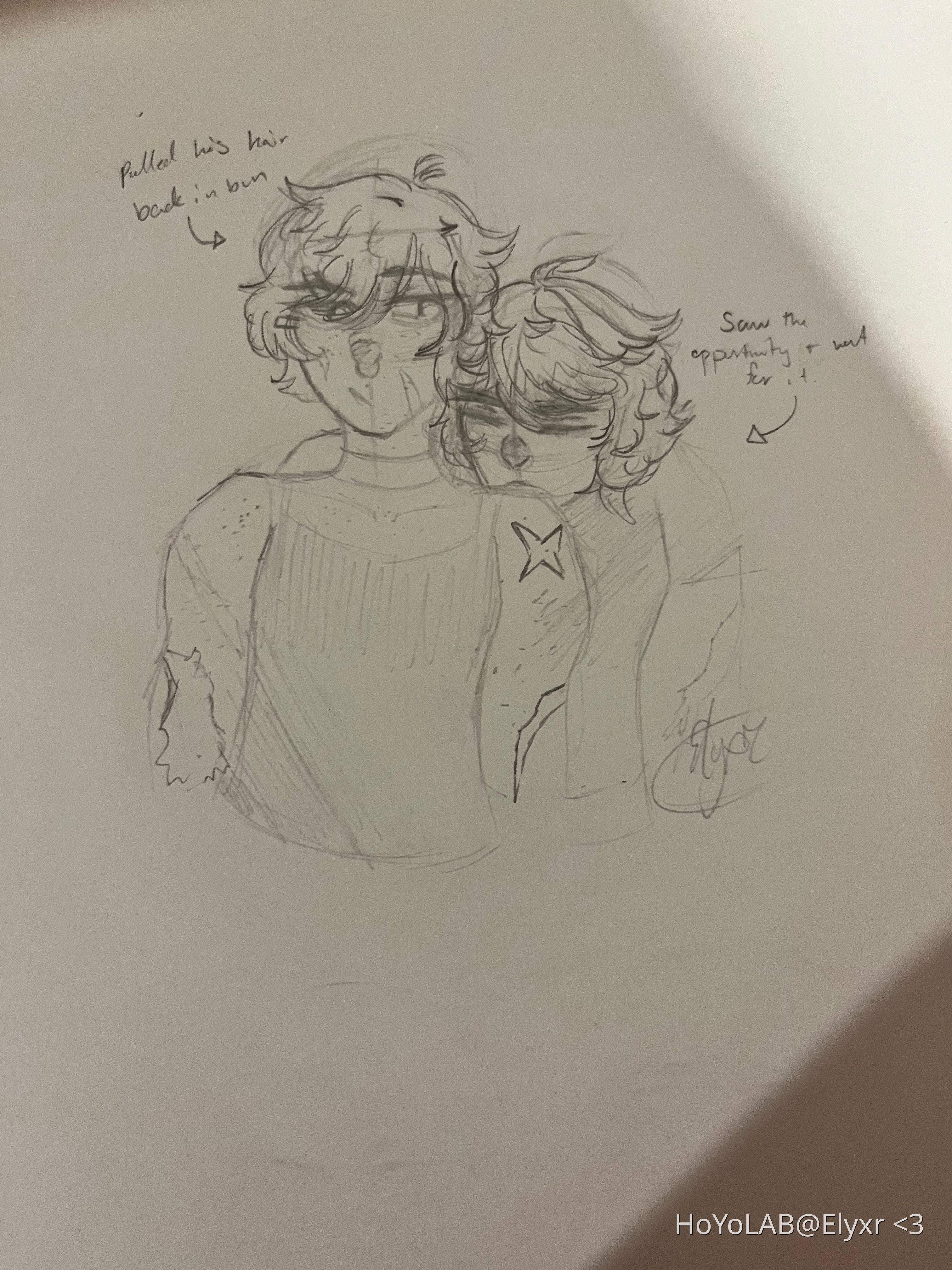 More Cytham doodles 💜💚 Genshin Impact | HoYoLAB