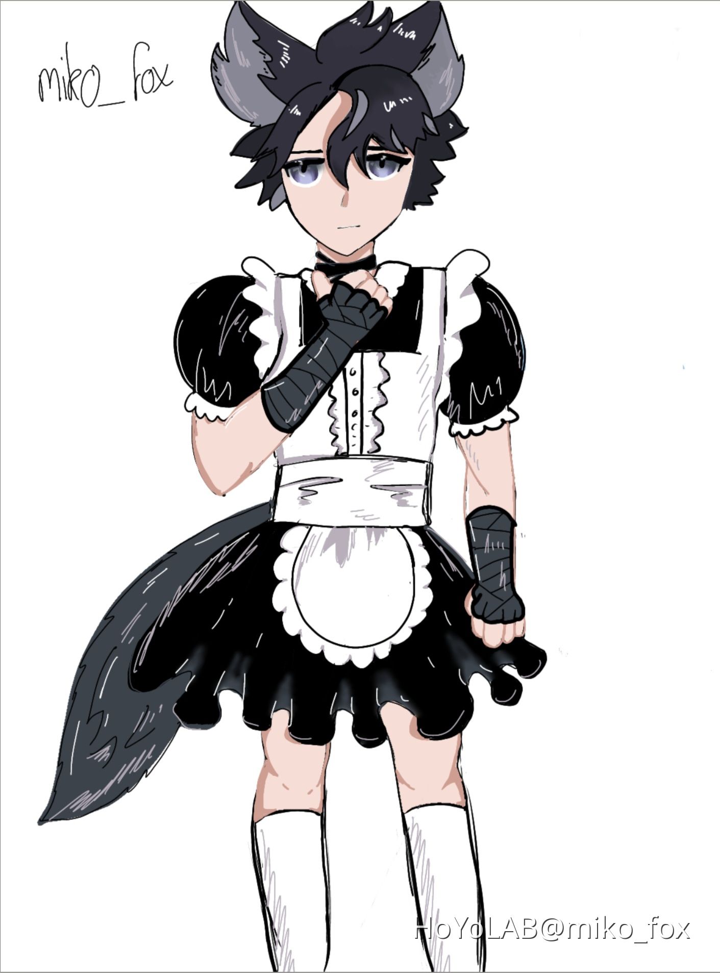 Wriothesley in maid dress...... Genshin Impact | HoYoLAB