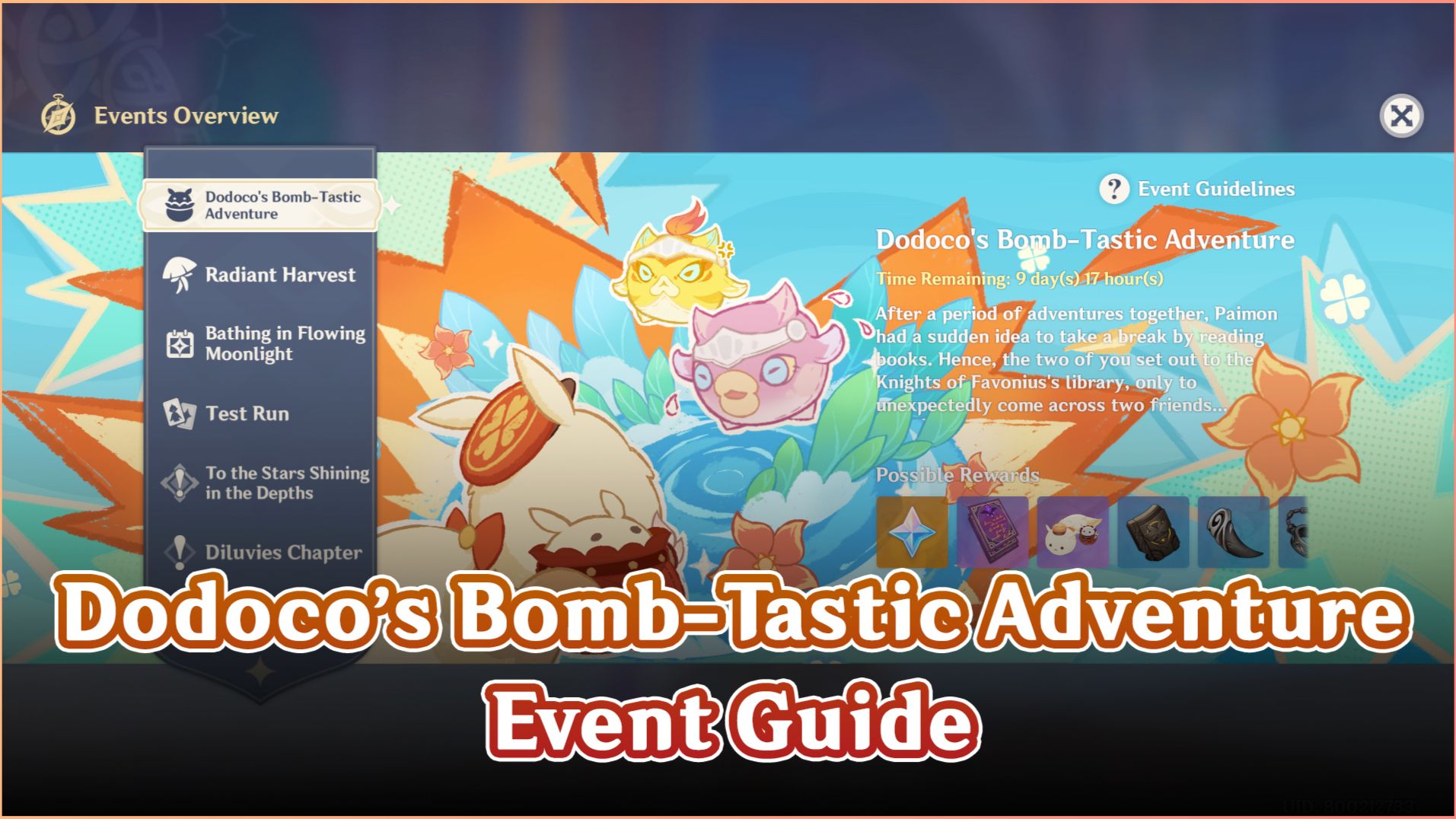[V4.1] Dodoco’s Bomb-Tastic Adventure Event Guide『 Don't waste your ...