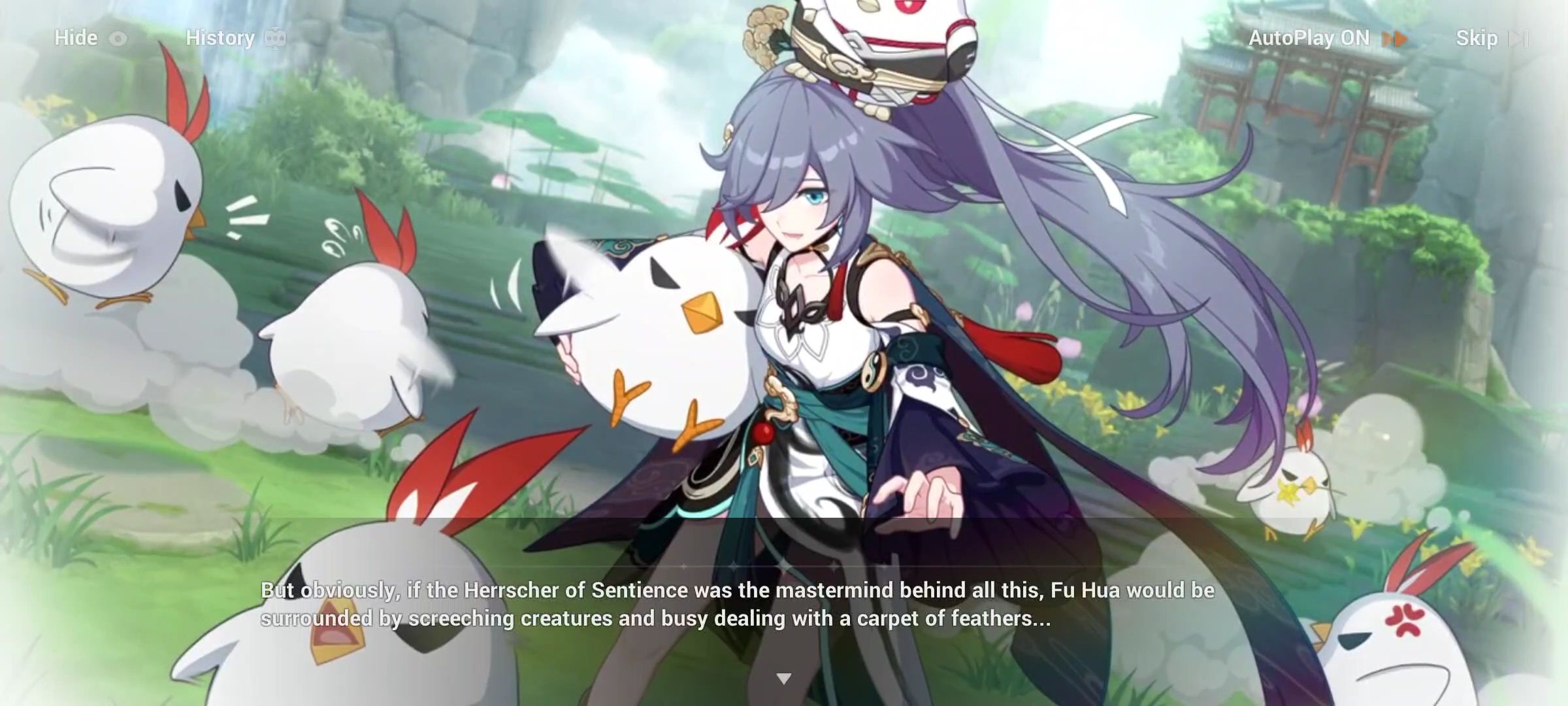 Piyo piyo~ Look at all those Chic... I mean phoenixes. 😸 Honkai Impact ...