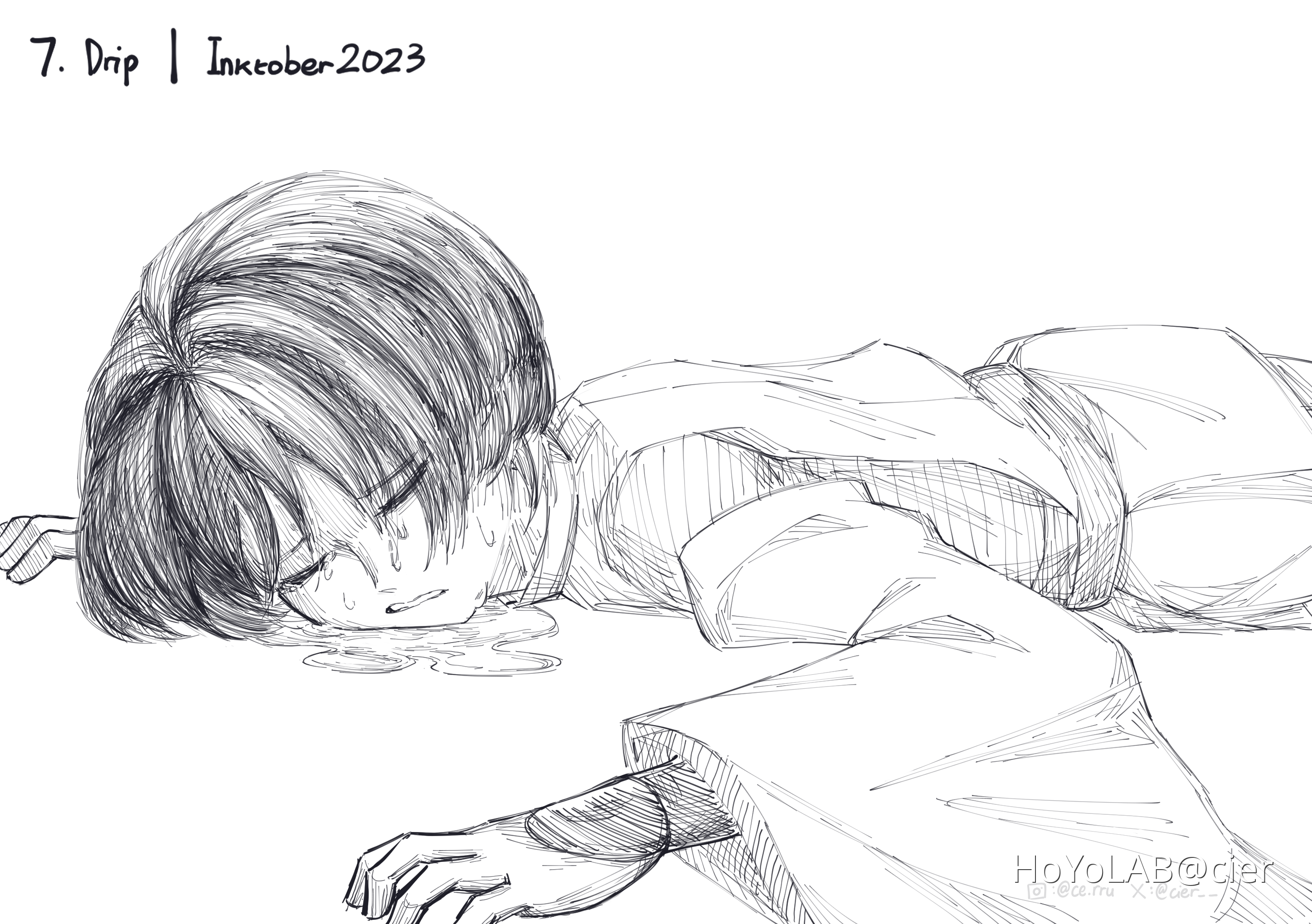 Inktober 2023 Day 7 | Drip Genshin Impact | HoYoLAB