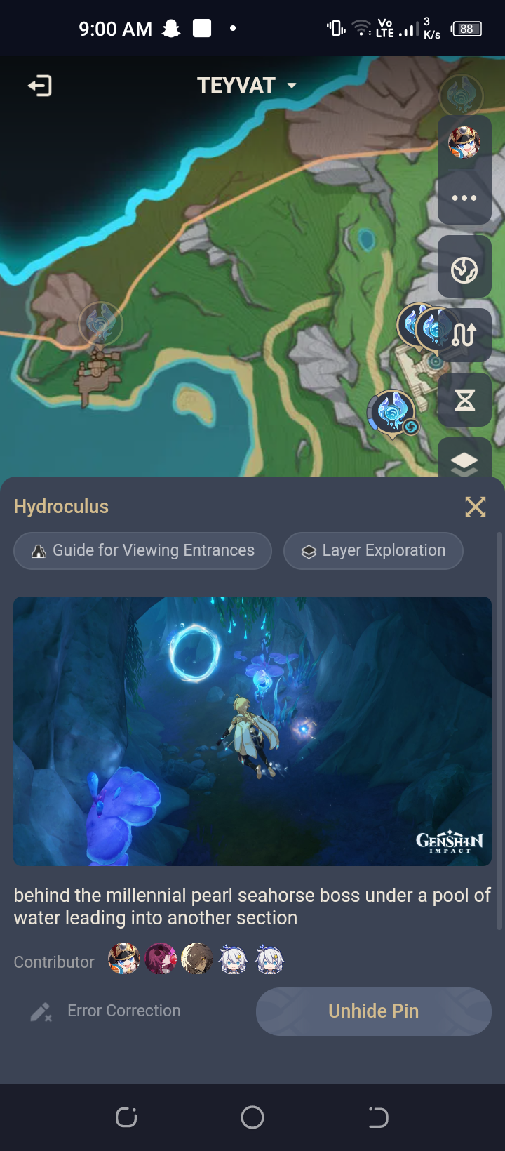 two of my interactive map pins were accepted and i feel proud Genshin ...