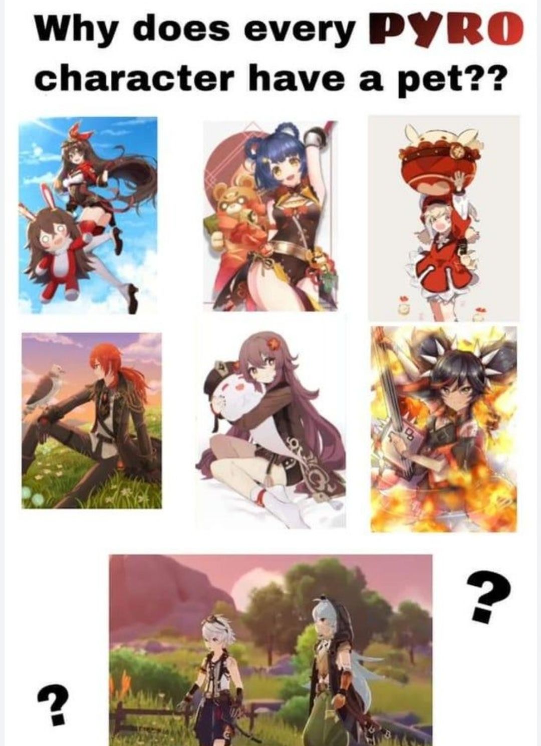 Why does every pyro character have a pet?😂 Genshin Impact | HoYoLAB