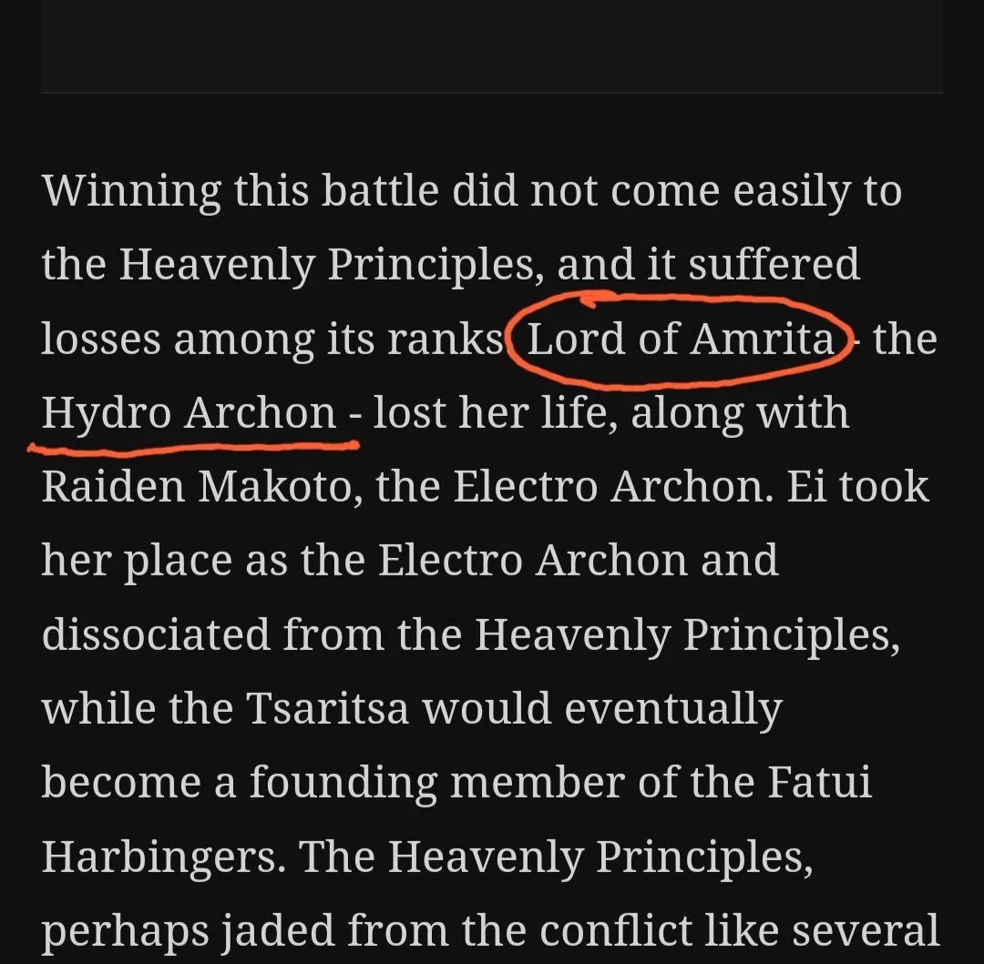 Ain't no way Furina it's not the real hydro Archon. The real Hydro ...