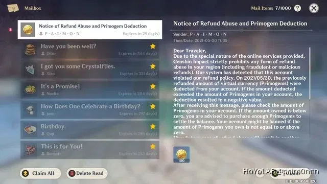 About negative primogems! Genshin Impact | HoYoLAB