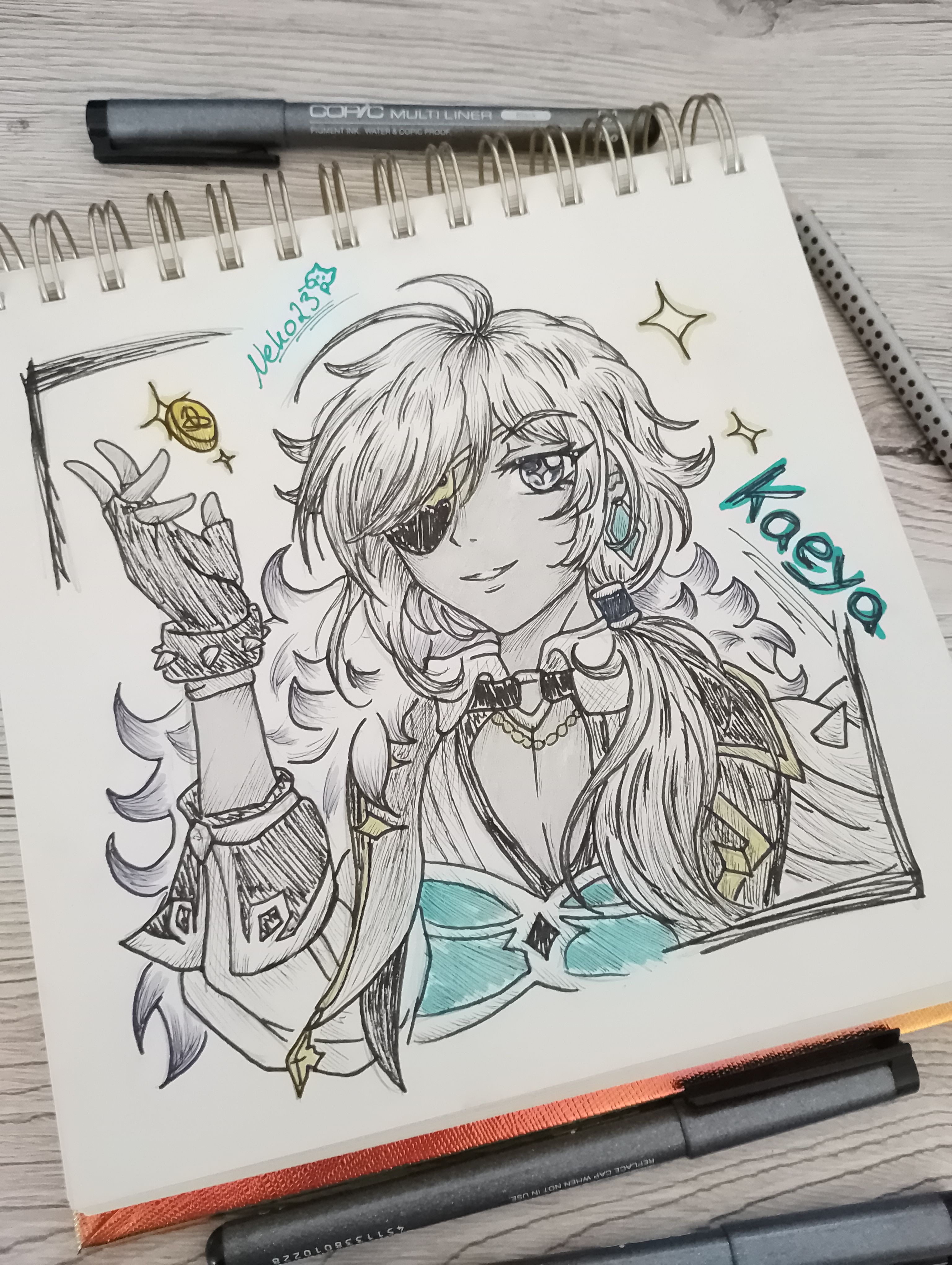 Kaeya Sketch Art Genshin Impact | HoYoLAB