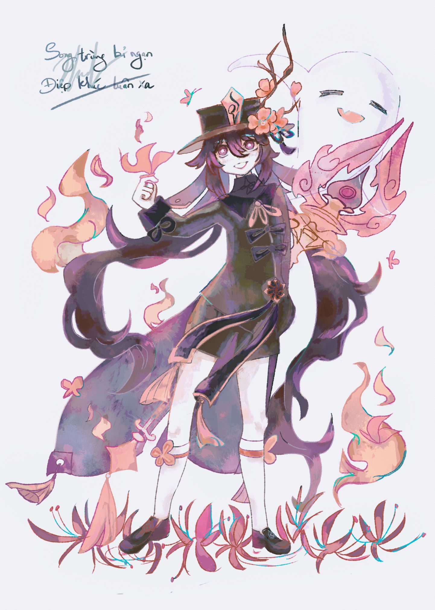 Hu Tao: Born into twice blossoms of Spider Lily Genshin Impact | HoYoLAB