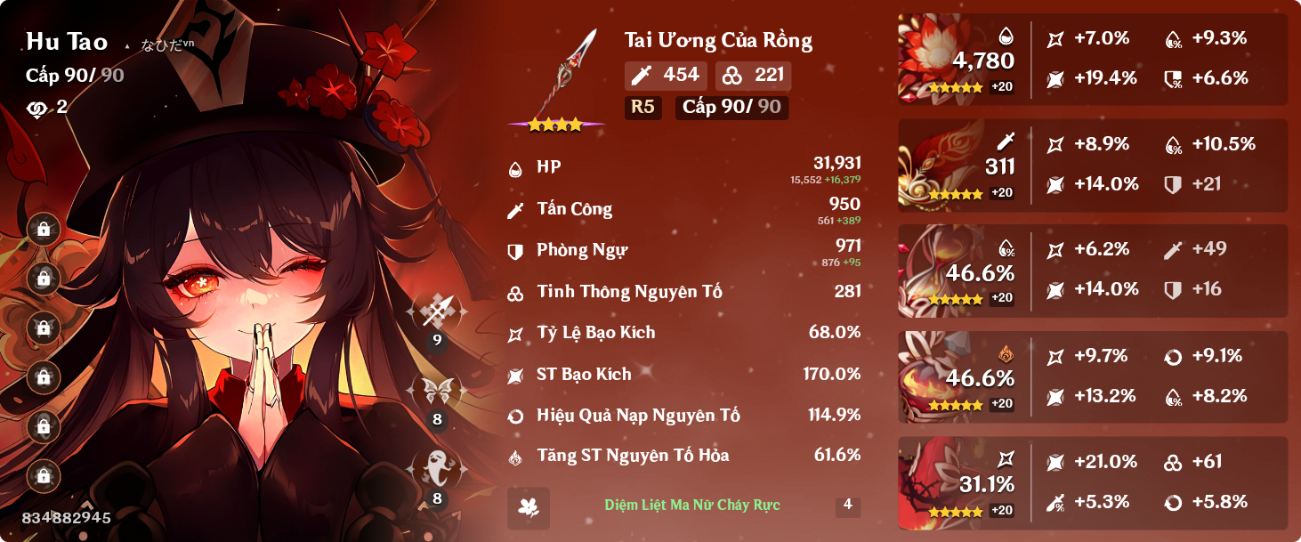 hutao build vội 🥲 Genshin Impact | HoYoLAB