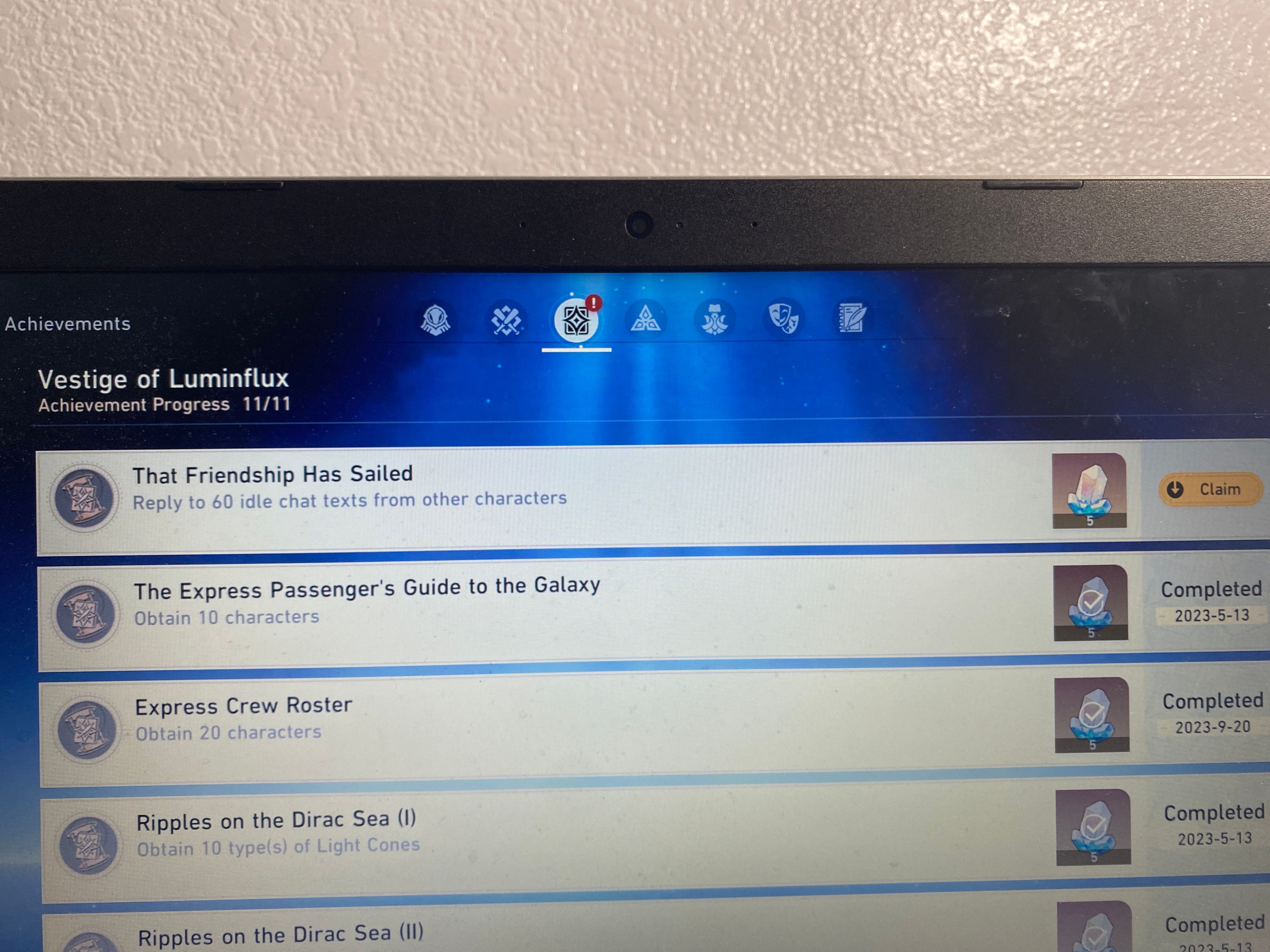 Achievement took a whole new meaning for me haha Honkai: Star Rail ...