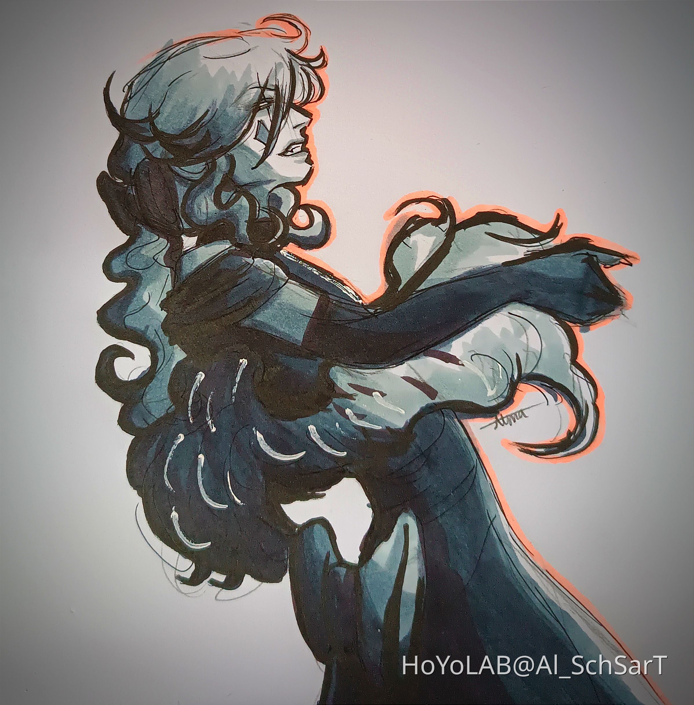 Friend's oc Birthday art (⁠☆⁠ ⁠☆⁠) | HoYoLAB