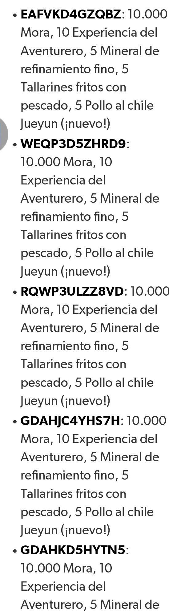 nuevos codigos de octubree Genshin Impact | HoYoLAB