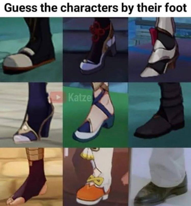 Genshin characters by foot Genshin Impact | HoYoLAB