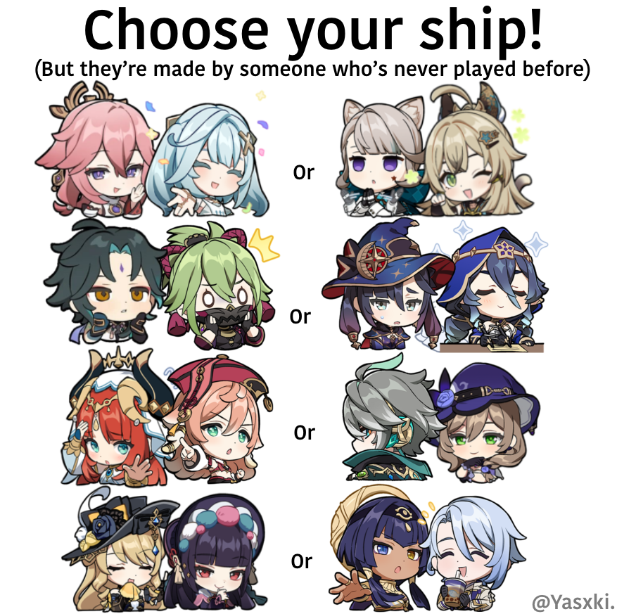 Choose your ship Genshin Impact | HoYoLAB