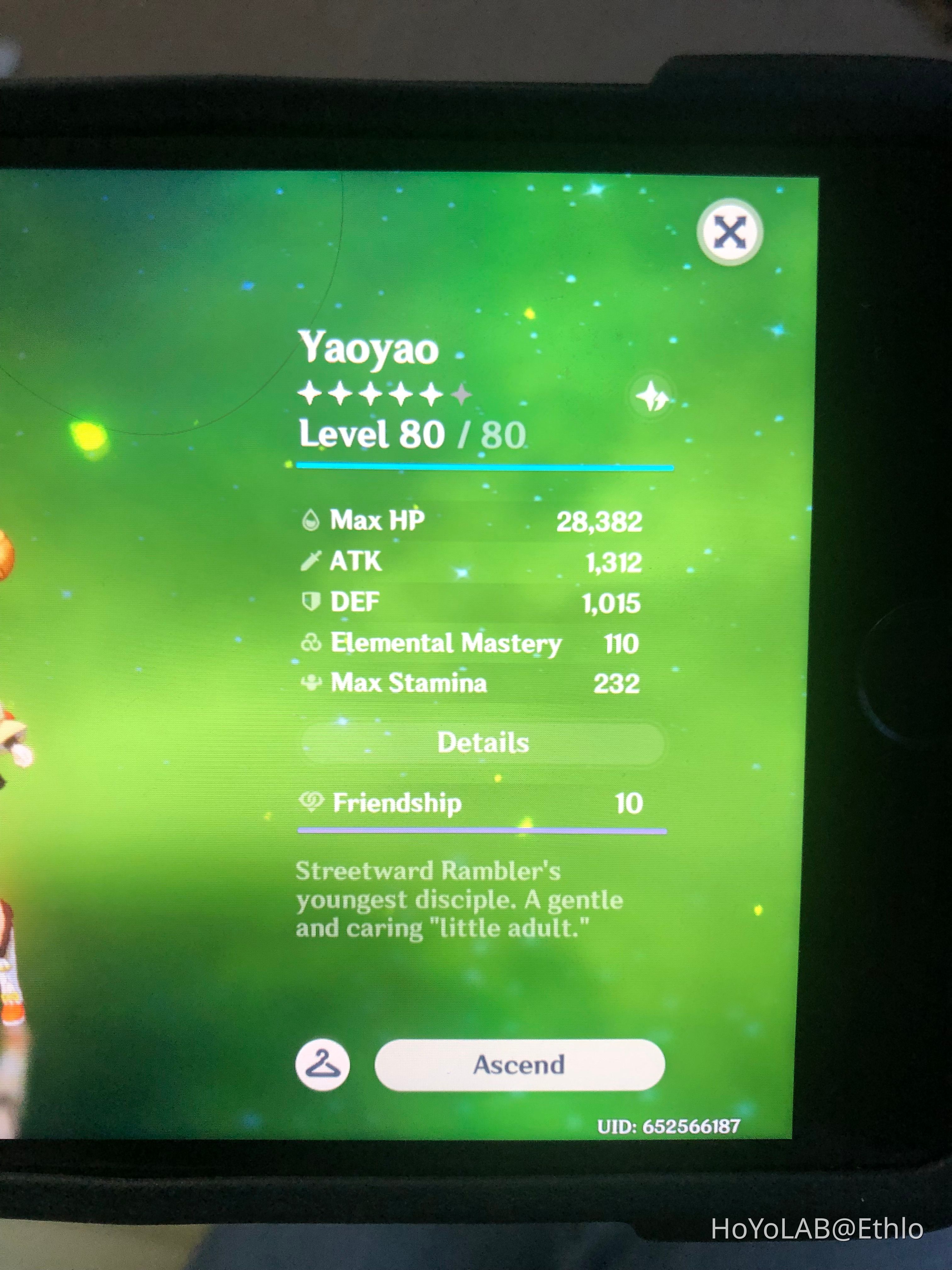 Max Friendship Yaoyao!! Genshin Impact | HoYoLAB