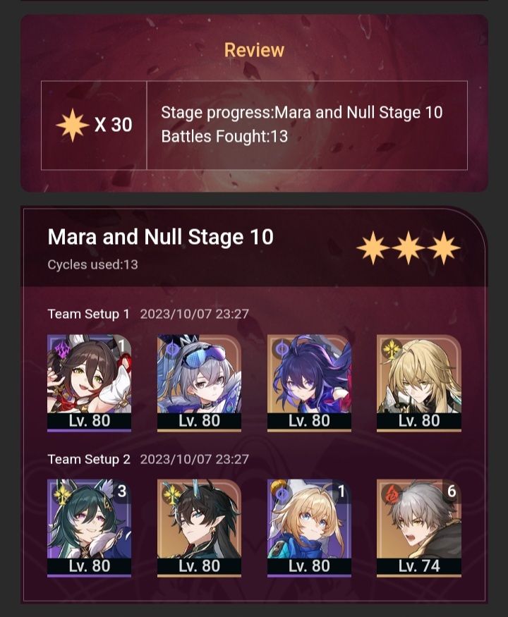 Memory of Chaos: Mara and Null Honkai: Star Rail | HoYoLAB