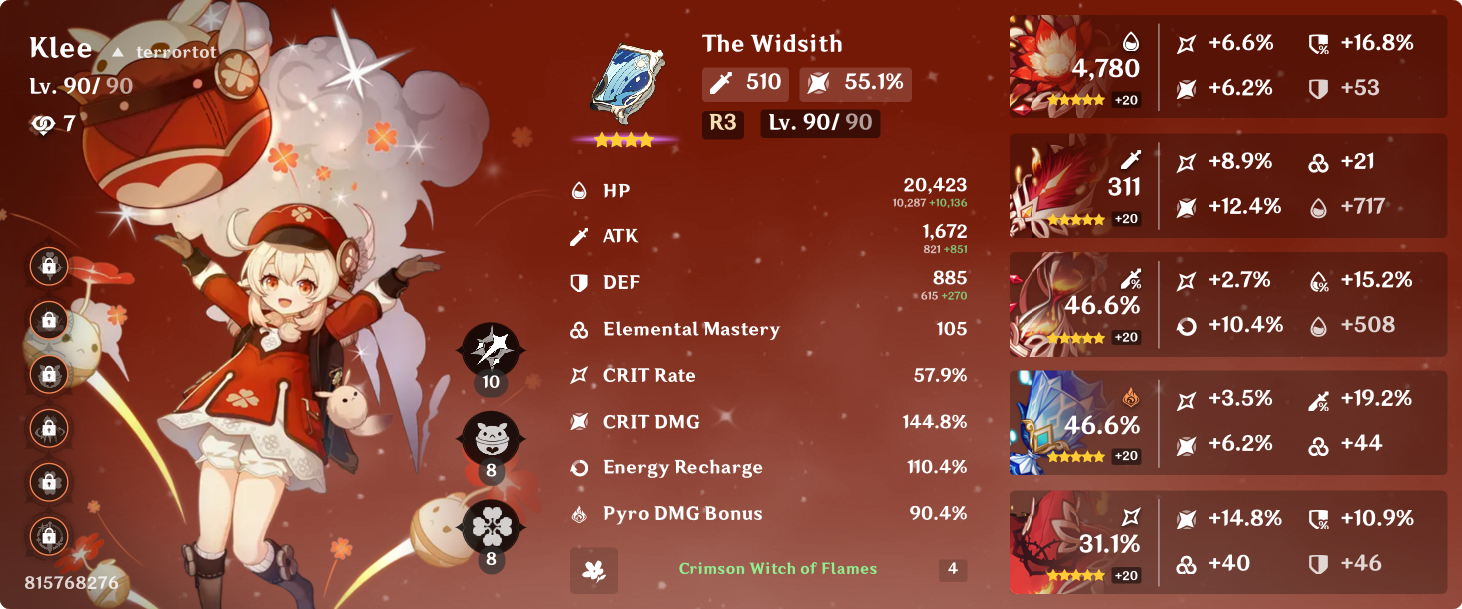 my klee build (f2p) Genshin Impact | HoYoLAB