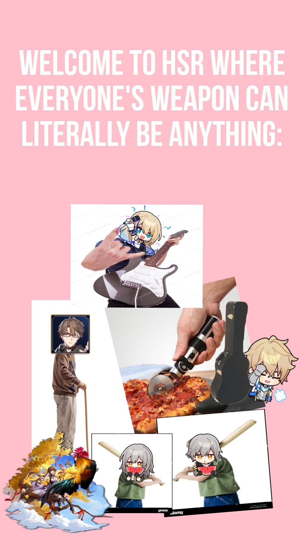 Welcome to HSR where everyone's weapon can literally be anything Honkai ...