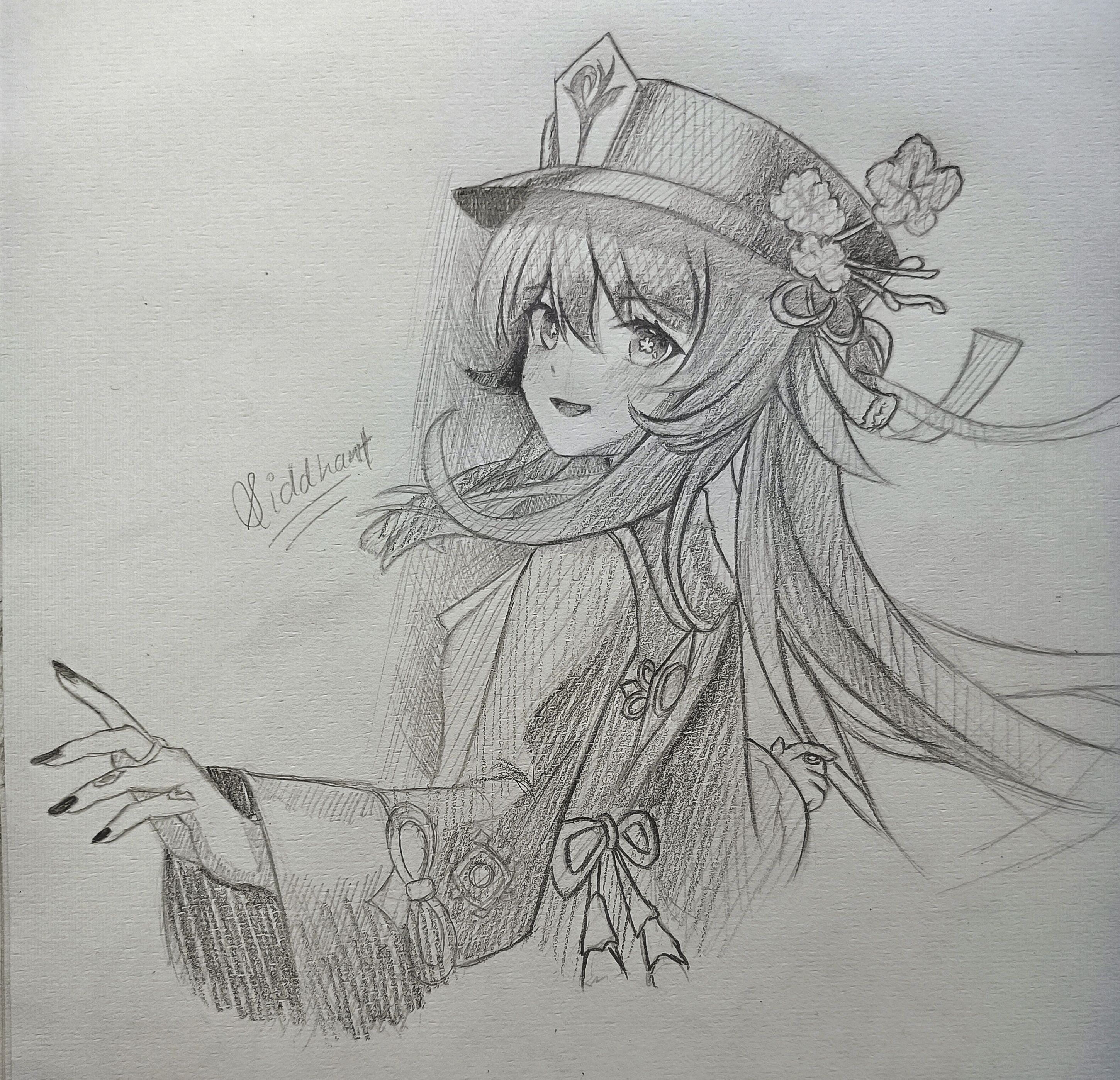 Hu tao sketch👀 Genshin Impact | HoYoLAB