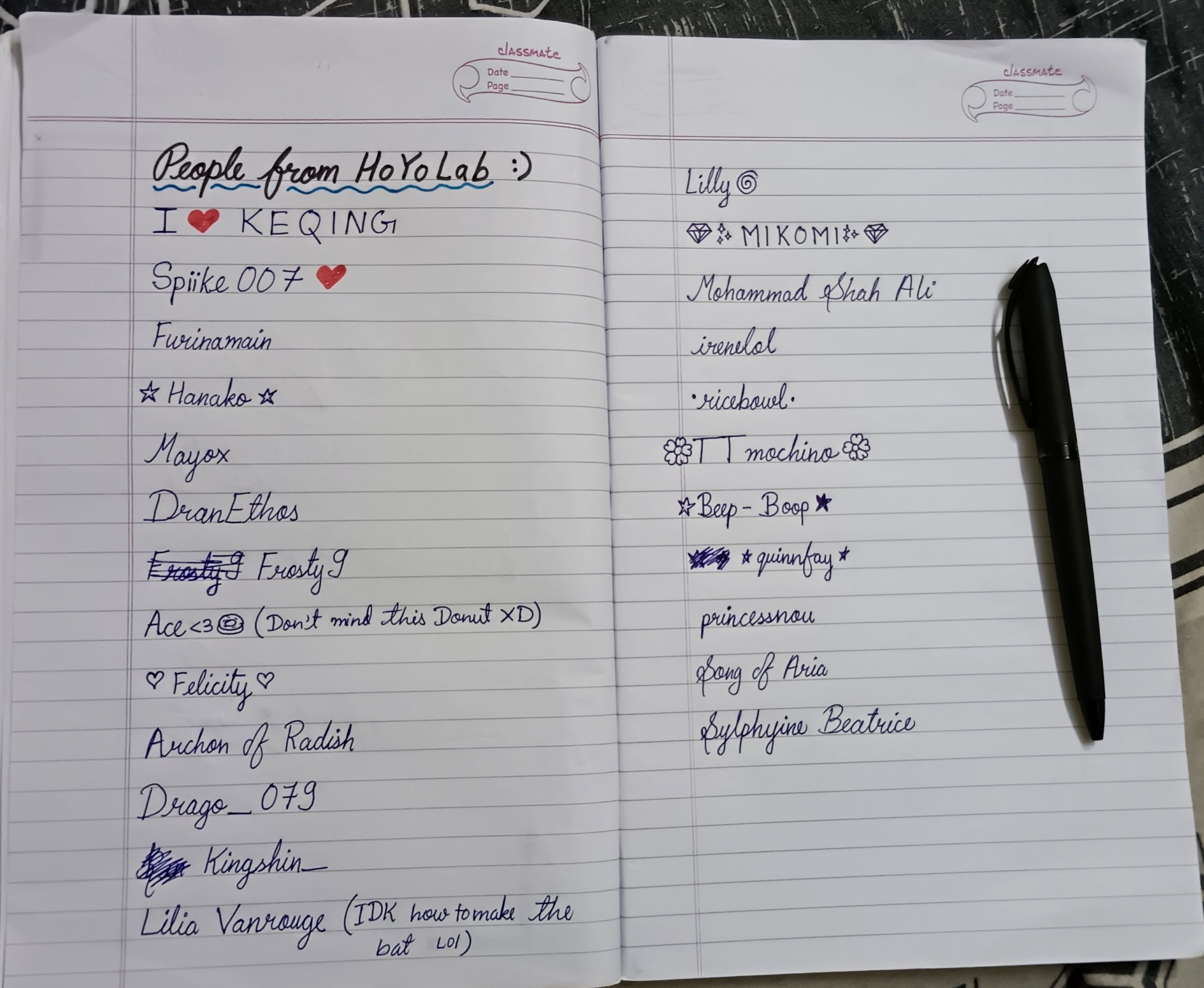 Rate my handwriting 1-10 :)) | HoYoLAB