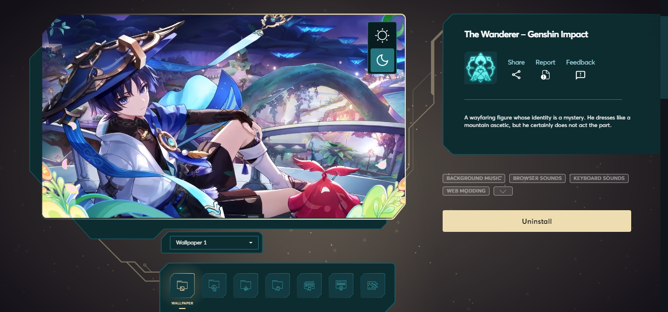 Opera GX Mod - The Wanderer Genshin Impact | HoYoLAB