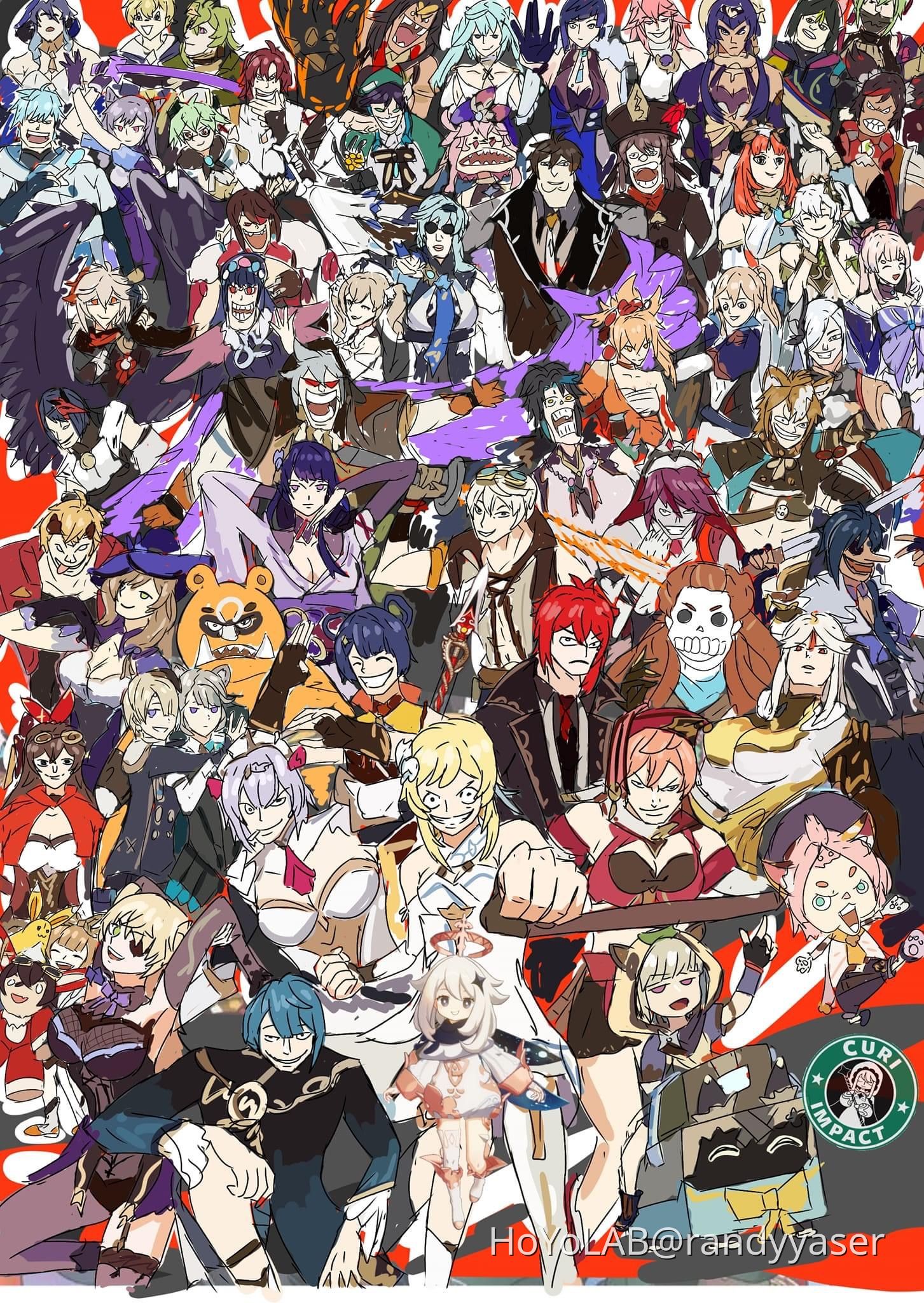 Curi de todos los personajes del juego xd Genshin Impact | HoYoLAB