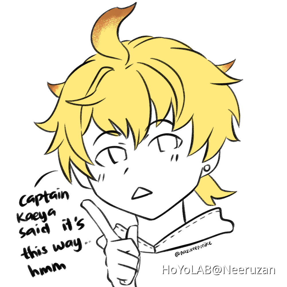 Day 50 until I reach Level 12: Simple sketch of Mika! Genshin Impact ...