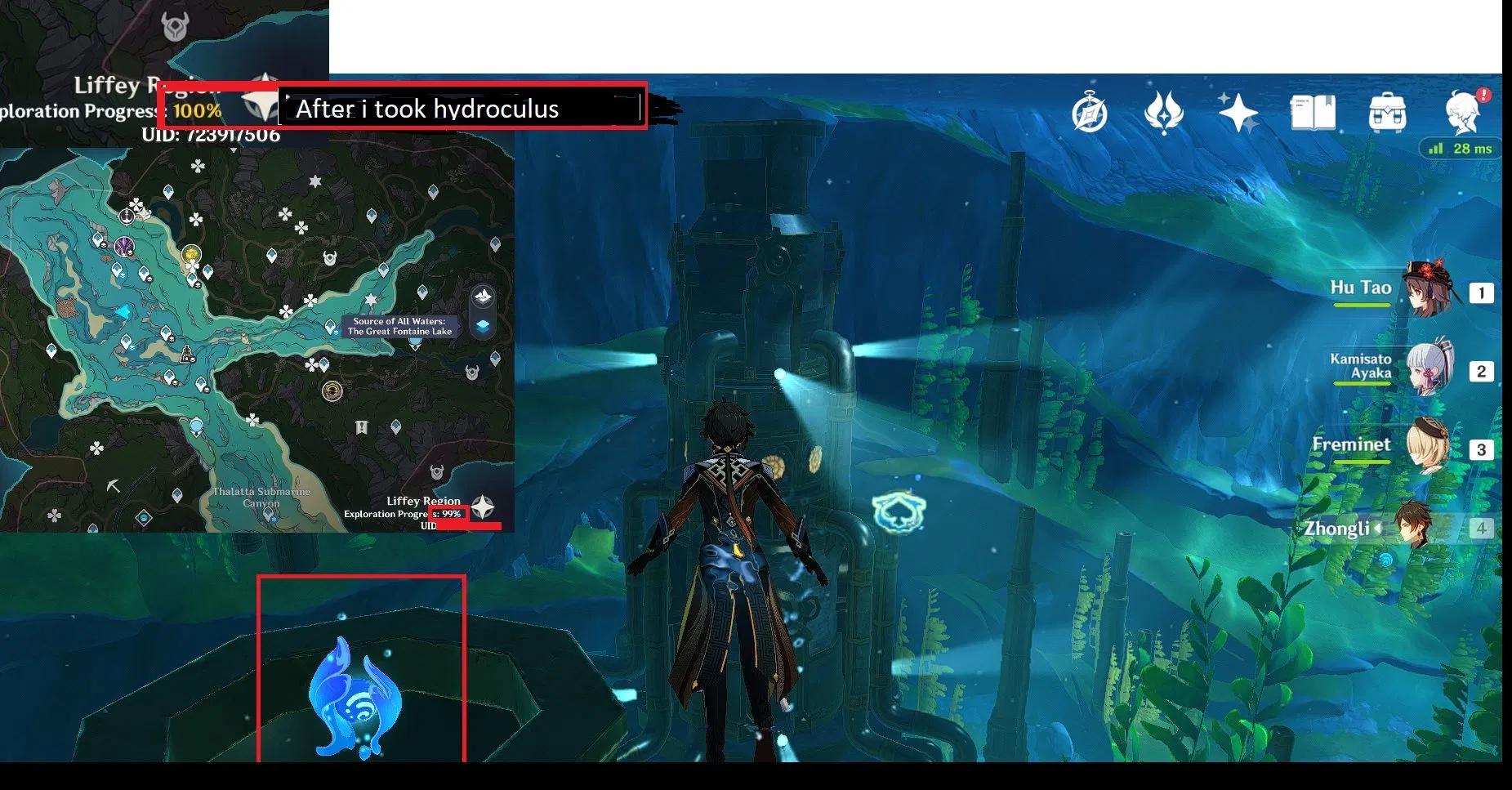Hydroculus 100% Liffey region Genshin Impact | HoYoLAB