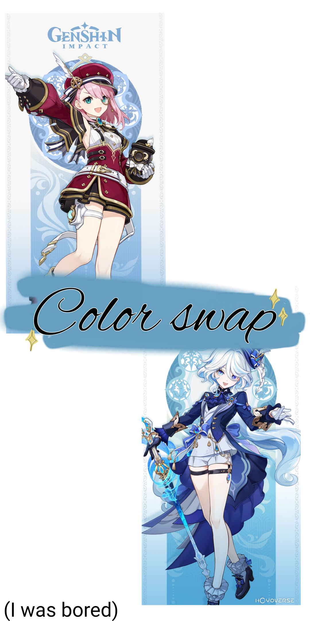 Charlotte and furina color swap Genshin Impact | HoYoLAB