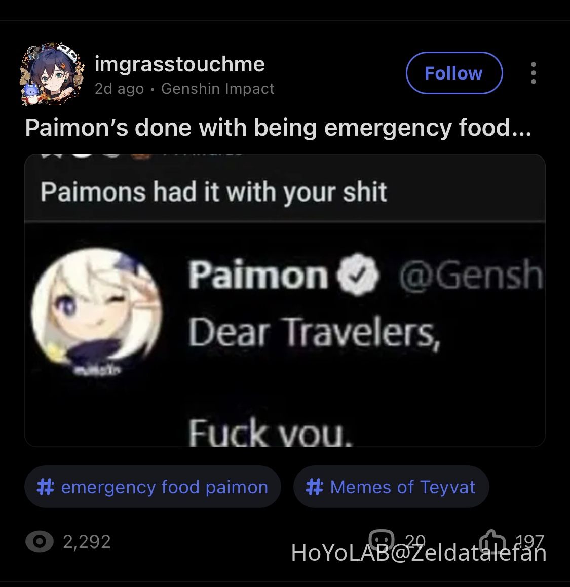 Paimon don’t want to shut up Genshin Impact | HoYoLAB