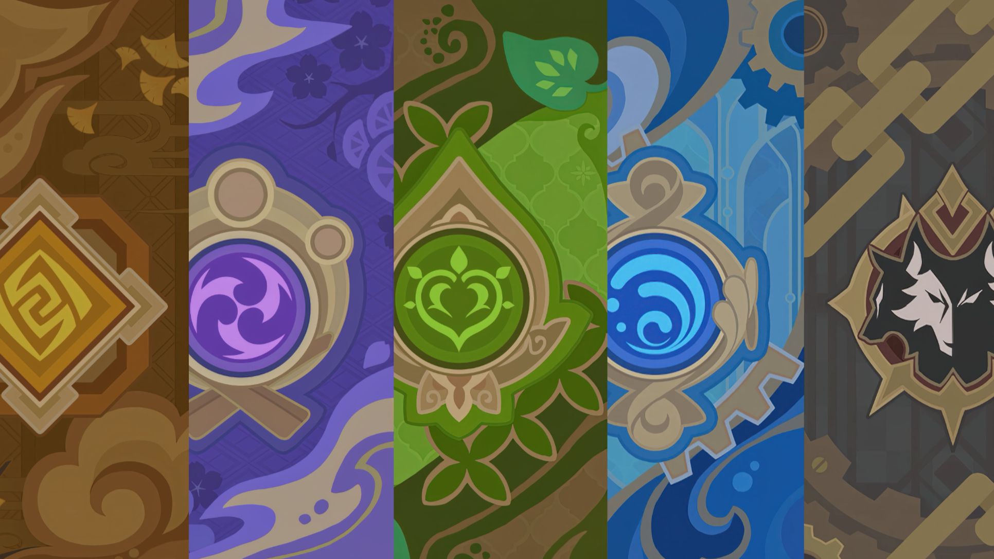 Genius Invokation TCG Card Back Wallpaper Collection 2 Genshin Impact ...