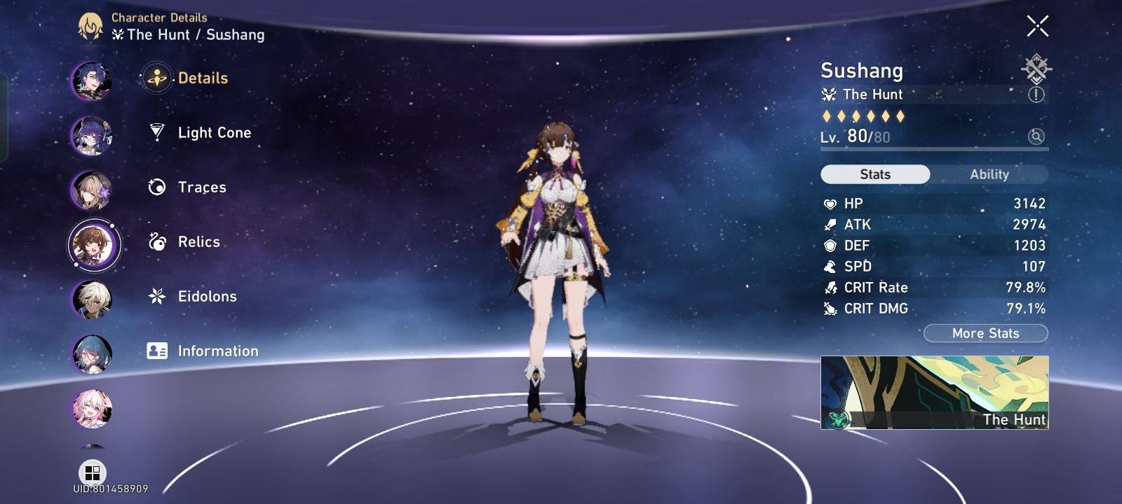 New Fighting style Sushang (Sharing my character build). Honkai: Star Rail | HoYoLAB