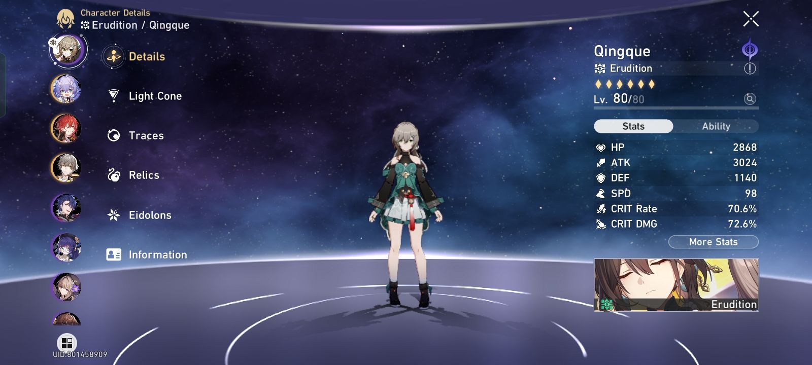 Easy build Qingque ( sharing my character build). Honkai: Star Rail | HoYoLAB