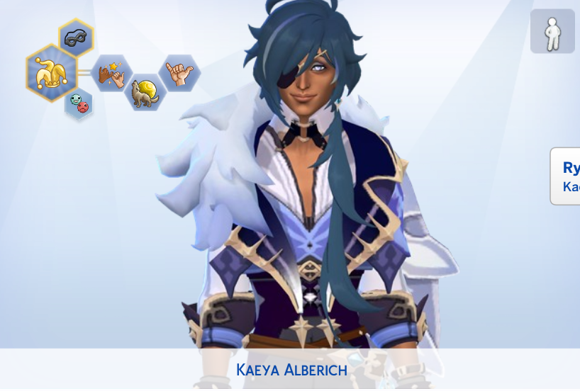 sims 4 Kaeya Genshin Impact | HoYoLAB
