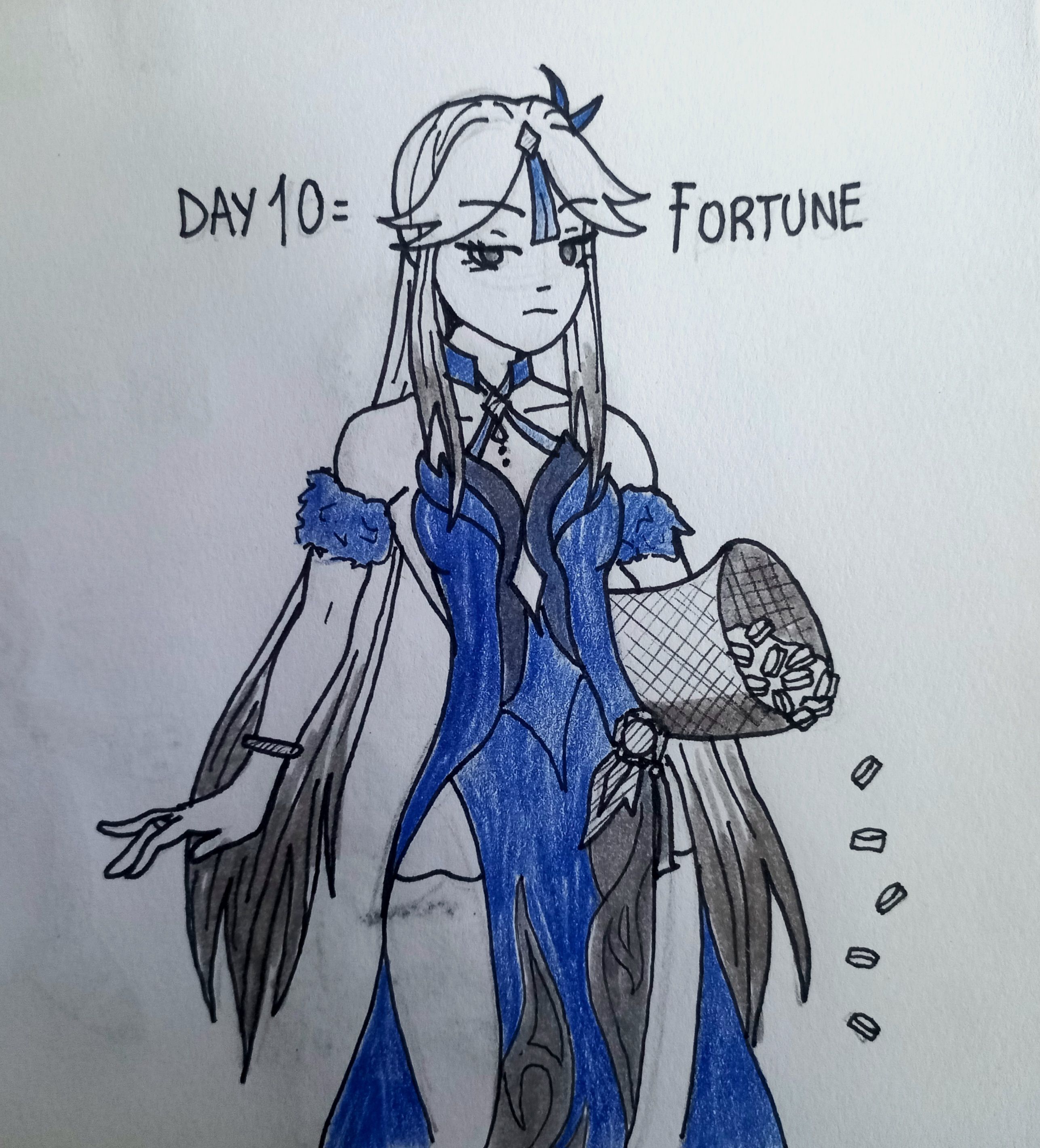 Genshin Inktober Day 10: Fortune Genshin Impact | HoYoLAB