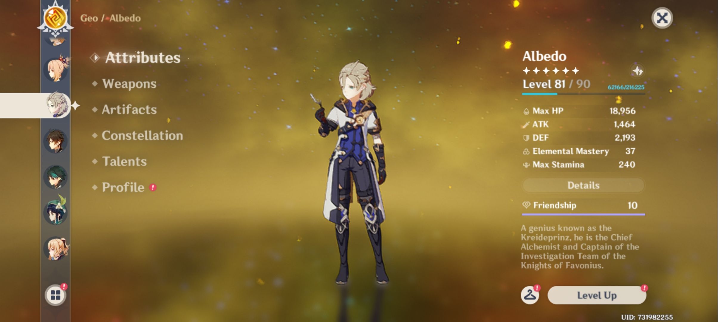 Albedo, the full defence alchemist Build! Genshin Impact | HoYoLAB