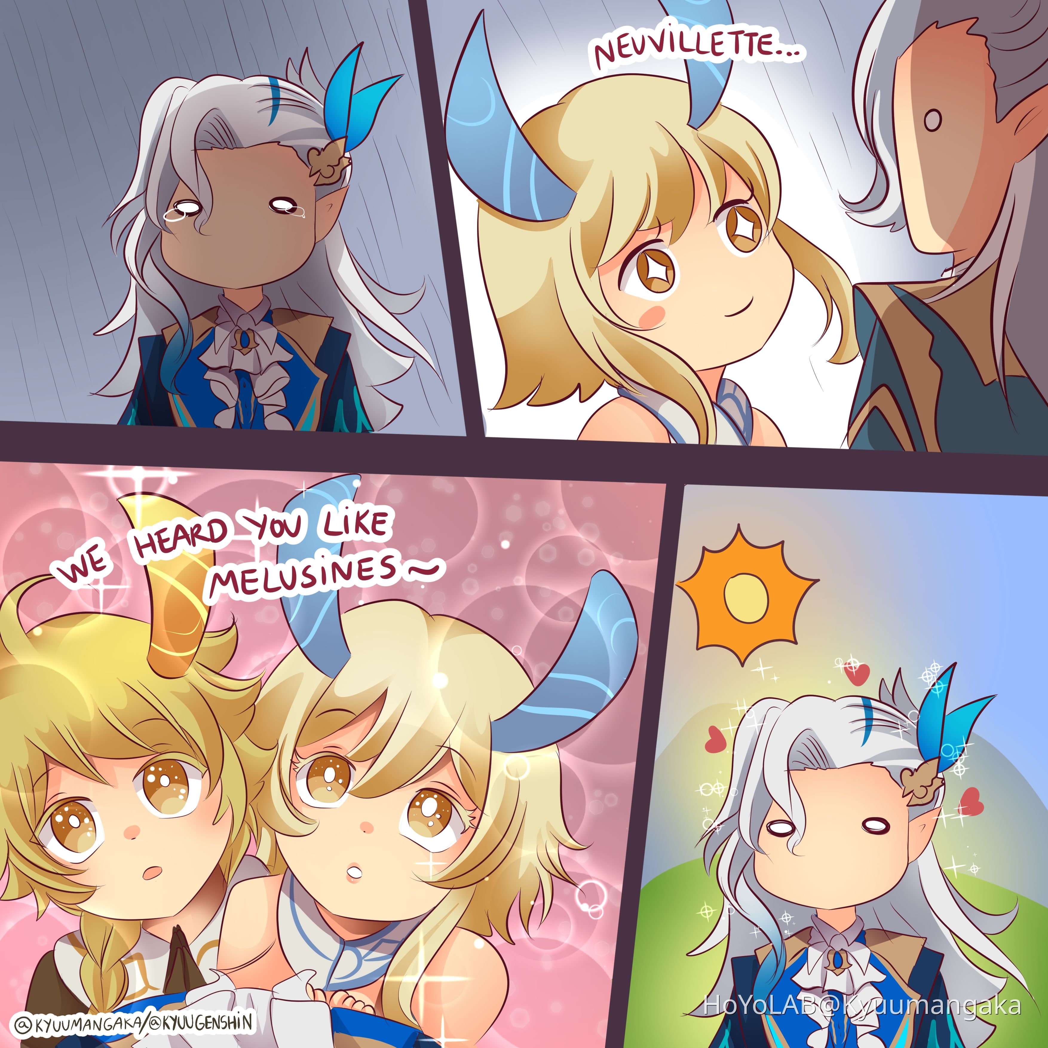 How to make Neuvillette days brighter (comic strip) Genshin Impact ...