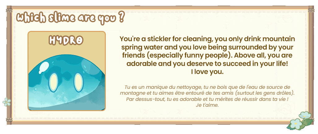 【Minigame】 SCREENSHOT GAME — What's your slime personality ? Genshin ...