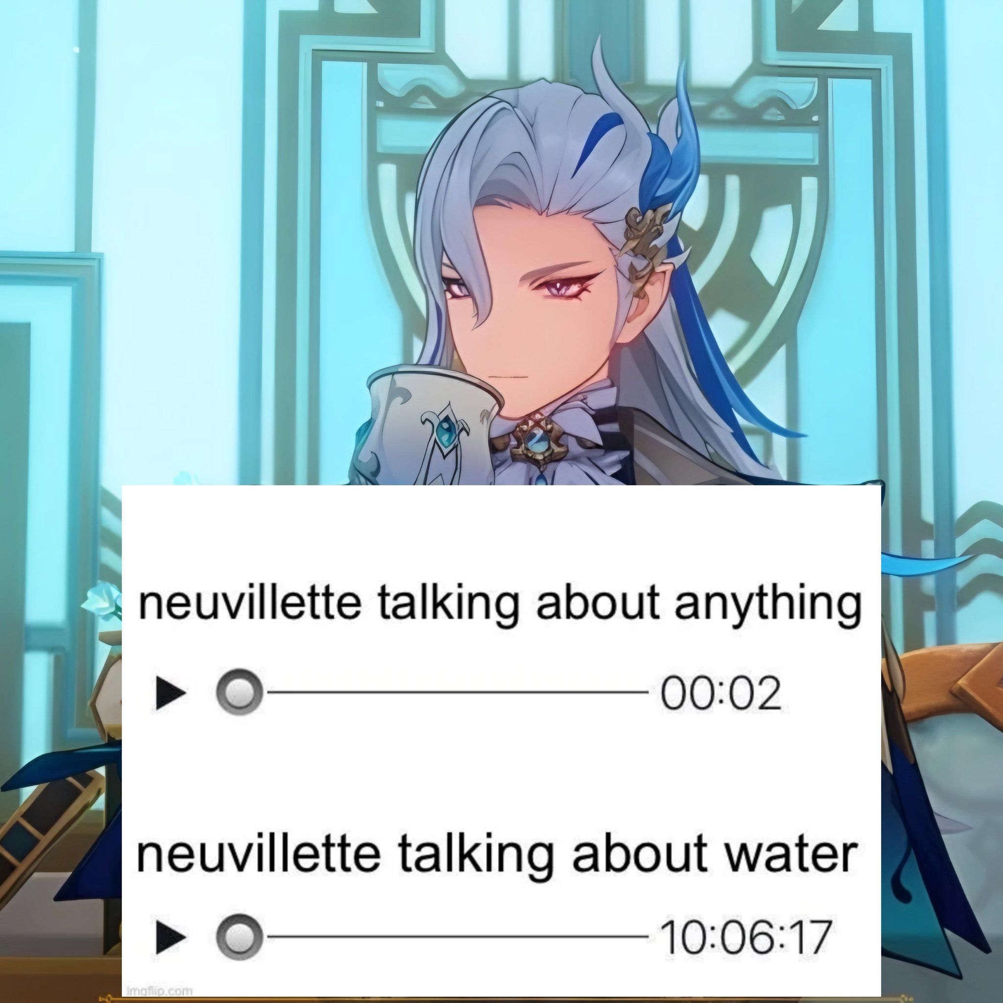 Neuvillette and his water Genshin Impact | HoYoLAB
