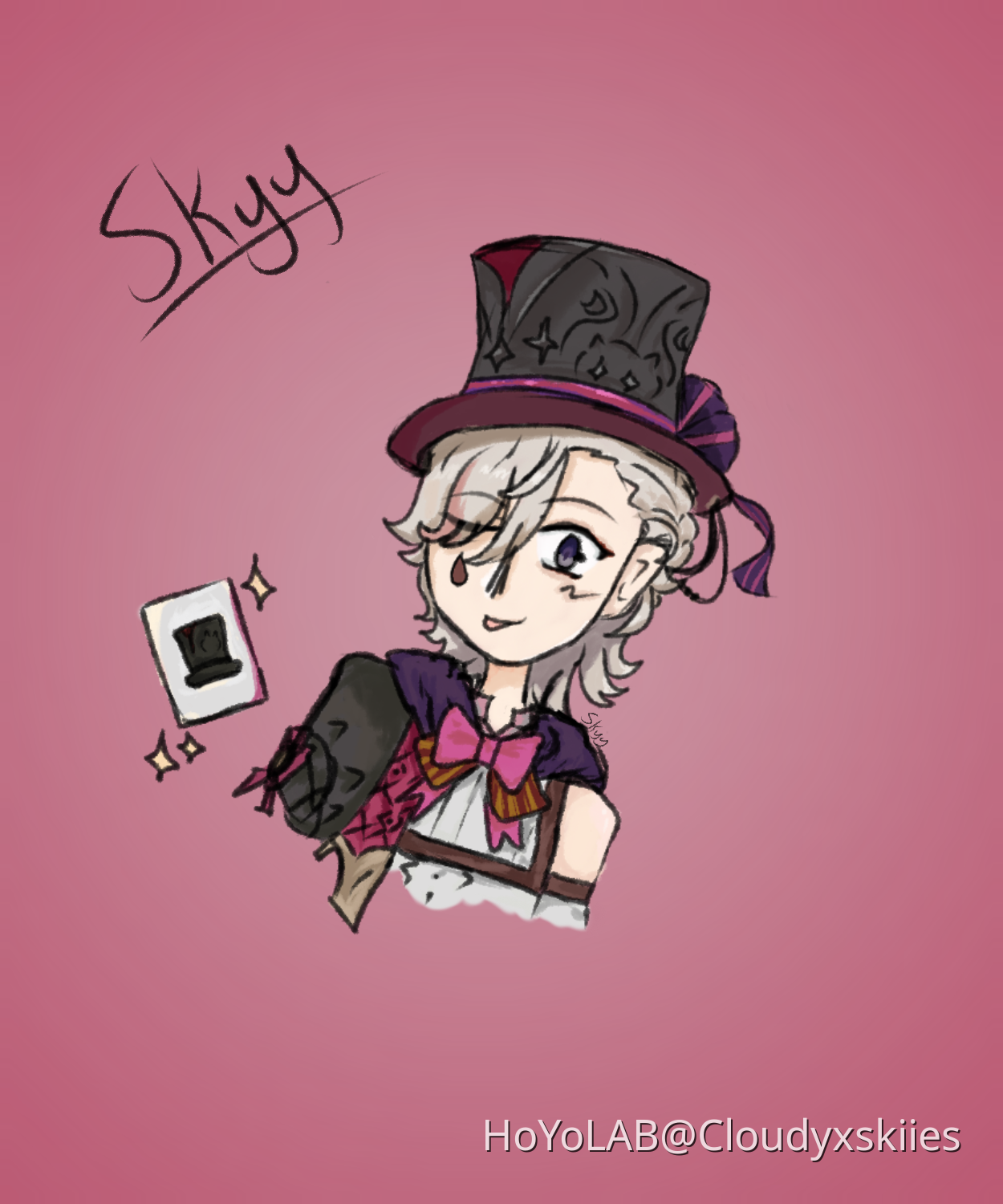 Lyney fanart! Genshin Impact | HoYoLAB