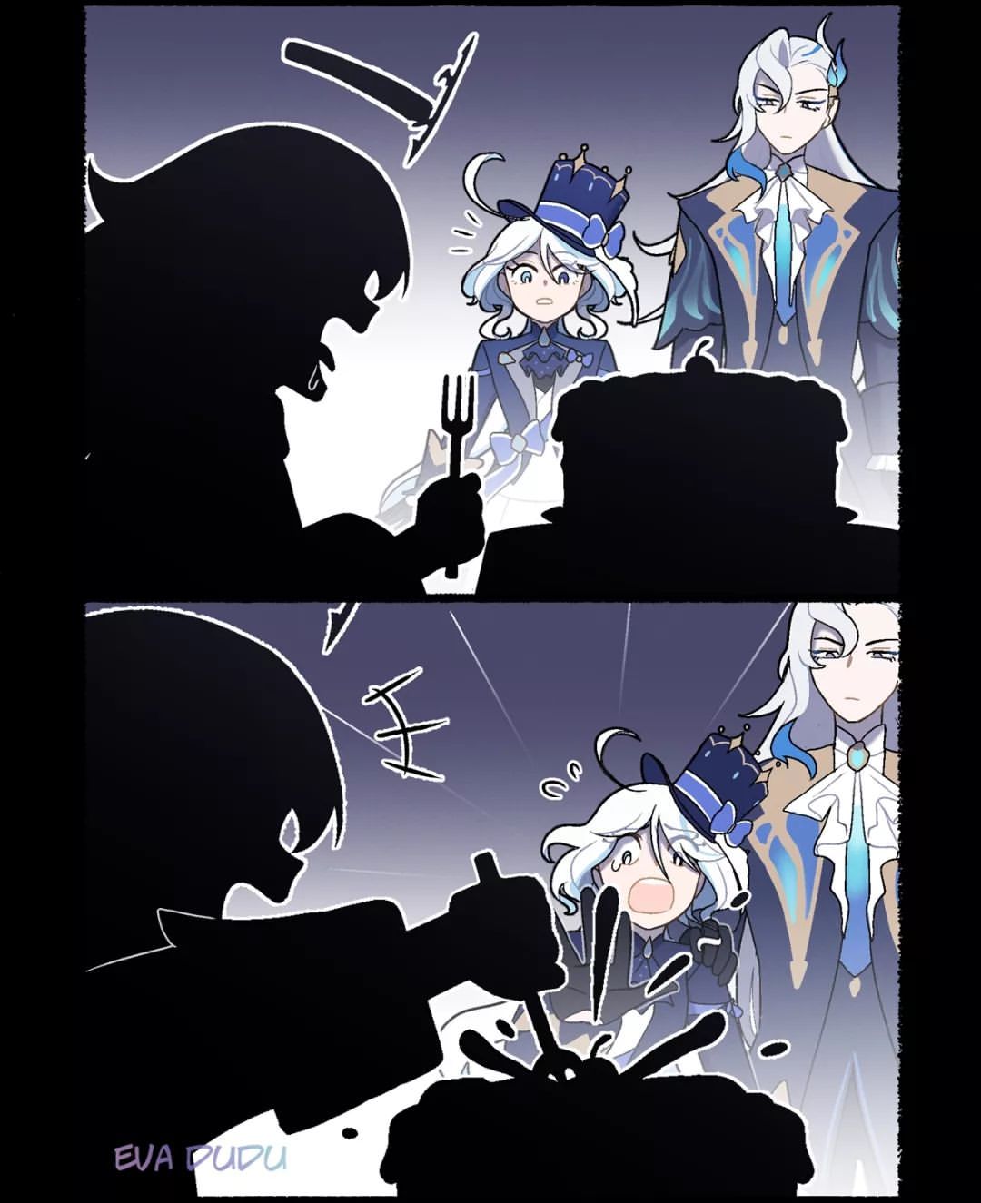 Paimon eating the cake Genshin Impact | HoYoLAB