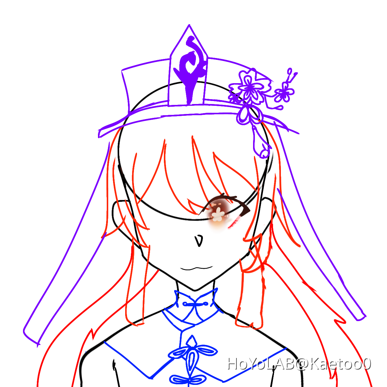 Hu tao sketch, Might finish soon :D Genshin Impact | HoYoLAB