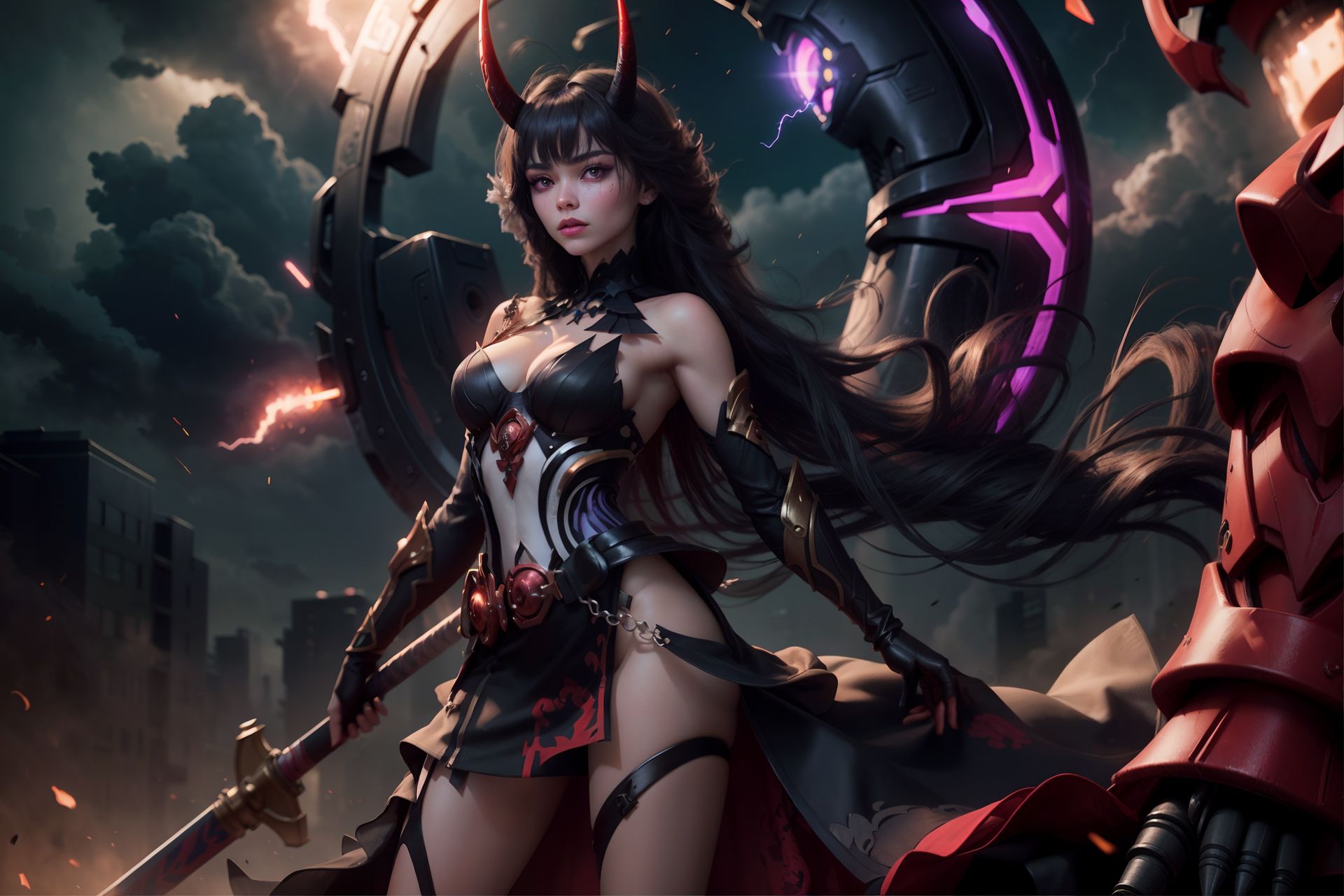 I still remember the great animated battle scene with HOV. Raiden Mei Herrscher of Thunder AI ...