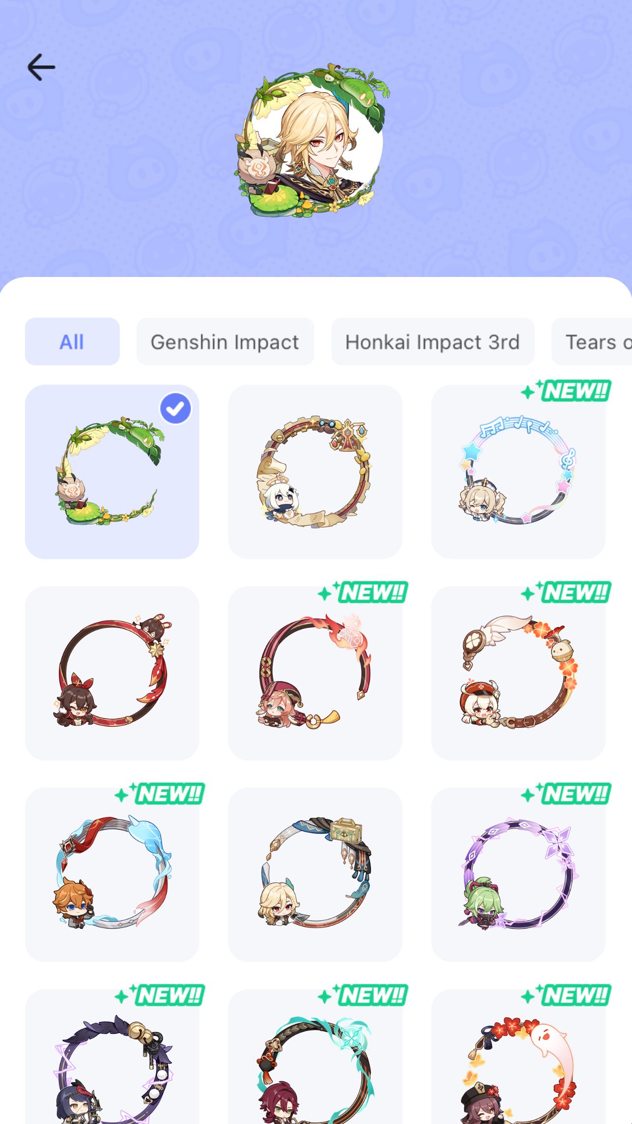 HoYoLab Widget Frame Season 3! Genshin Impact | HoYoLAB