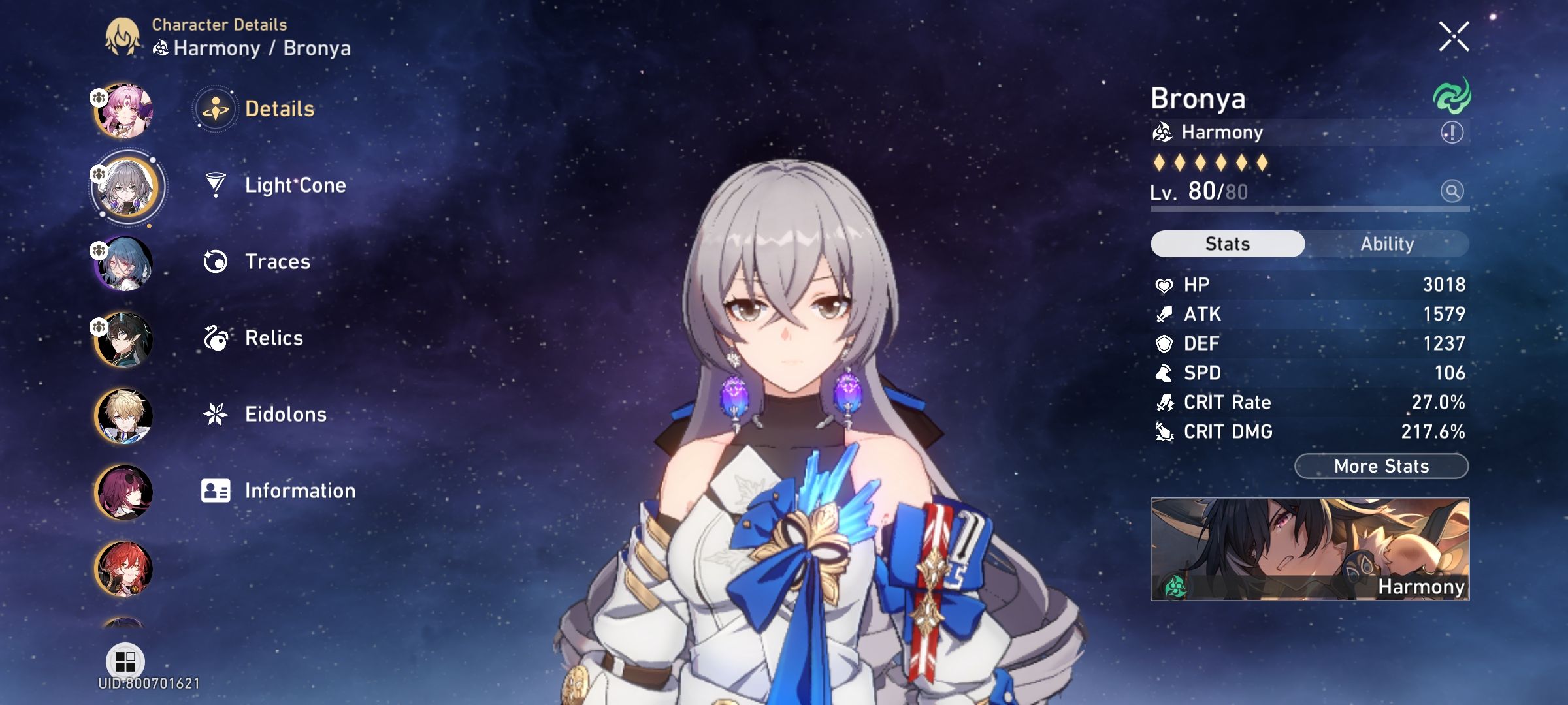 Rate my Bronya build for cdm team Honkai: Star Rail | HoYoLAB