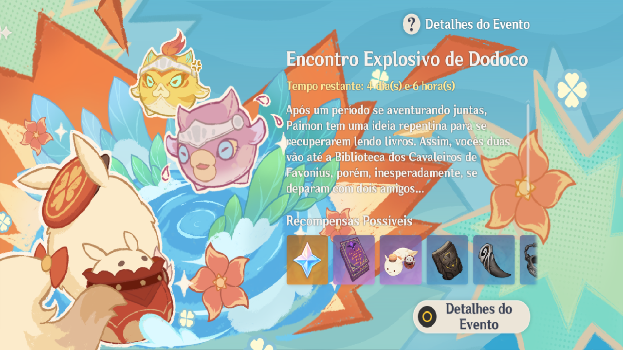 Genshin Impact - Encontro Explosivo de Dodoco (Evento) Genshin Impact ...