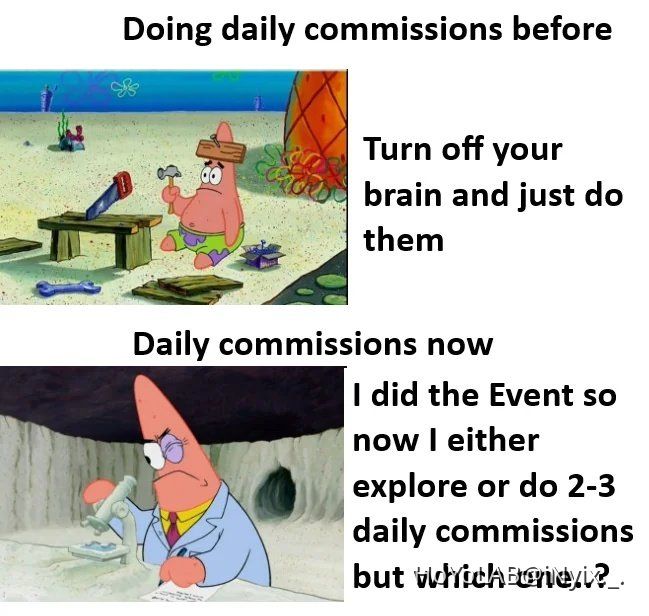 Dont know about you but i think daily commissions became a whole lot ...