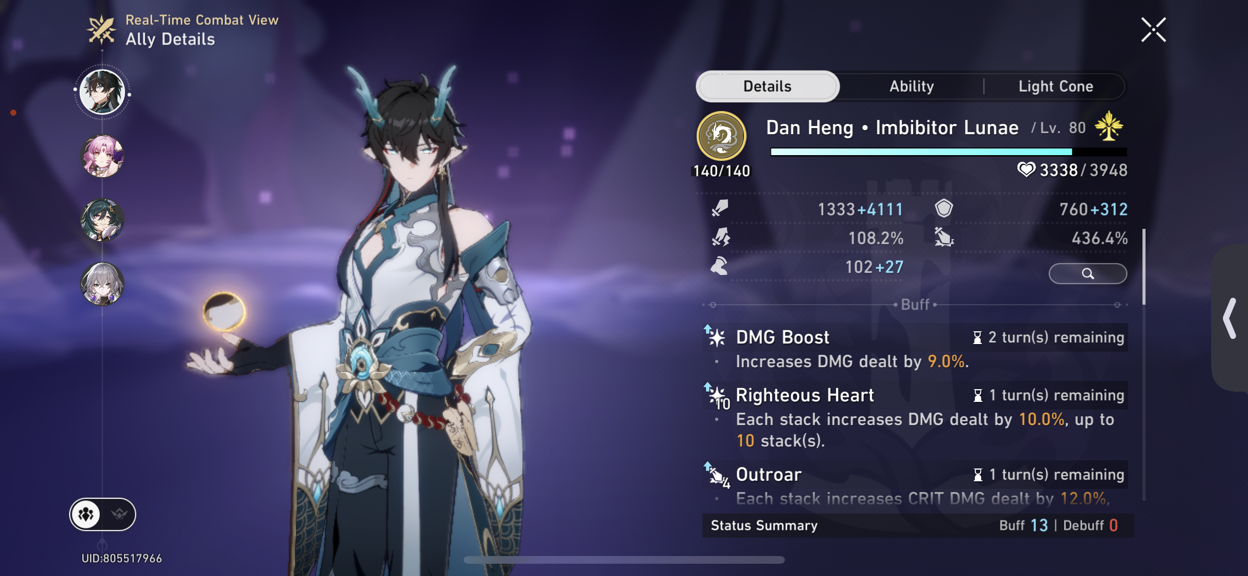 My 438% C.dmg DanIL (outside SU) Honkai: Star Rail | HoYoLAB
