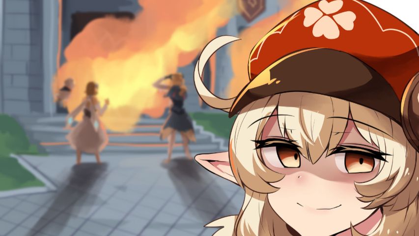 Klee after lisa said to stop bombing the fish Genshin Impact | HoYoLAB